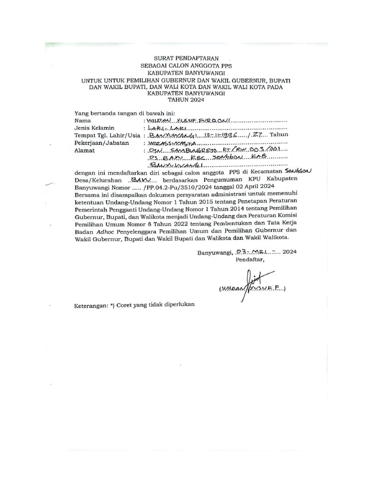 Wildan Pendaftaran | PDF