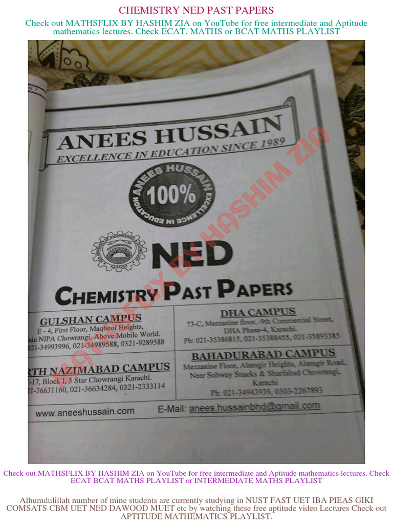 .Chemistry Ned Past Papers | PDF