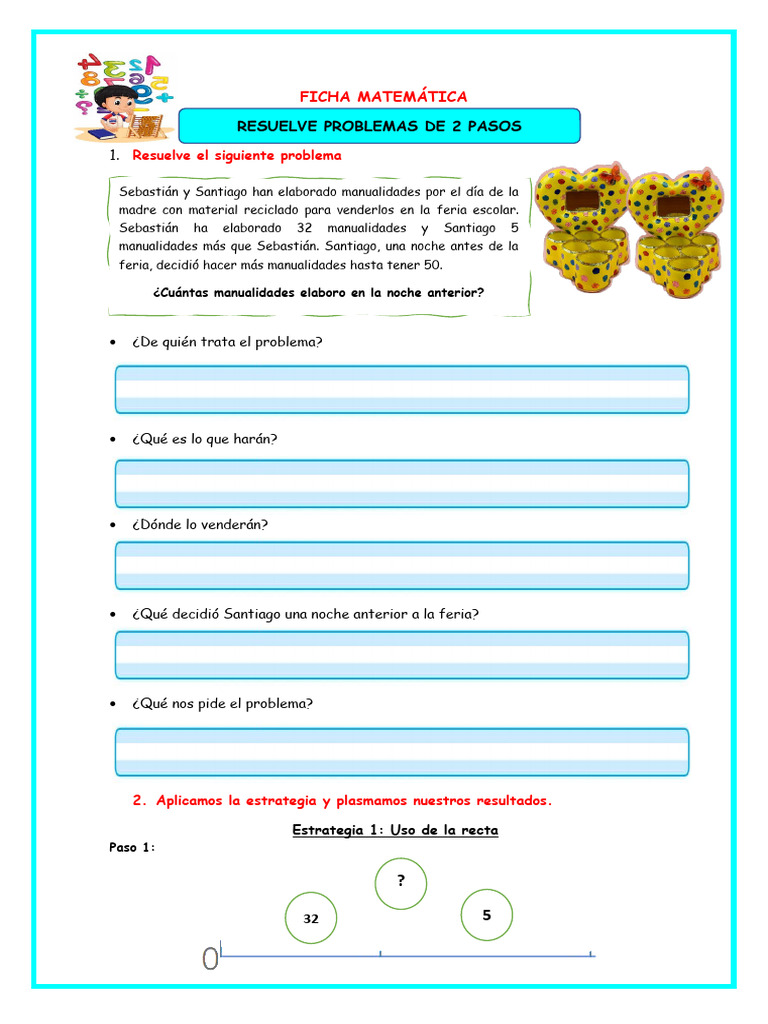 FICHA MATE PROBLEMAS DE 2 PASOS | PDF