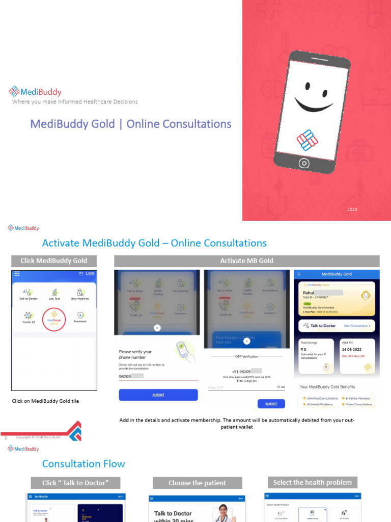 Using MediBuddy Gold Process Steps | PDF | Copyright | Health Care