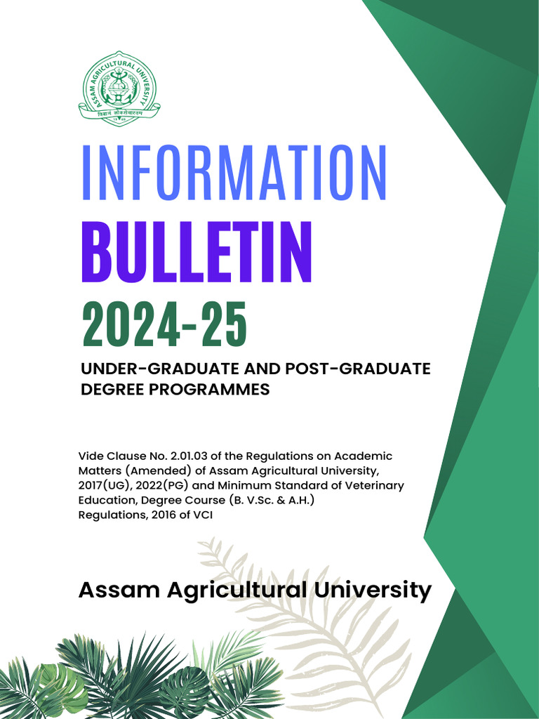 AAU Information Bulletin 2024 | PDF | University And College Admission