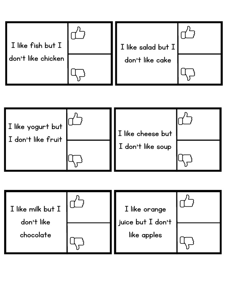 Preferences: Likes vs Dislikes | PDF