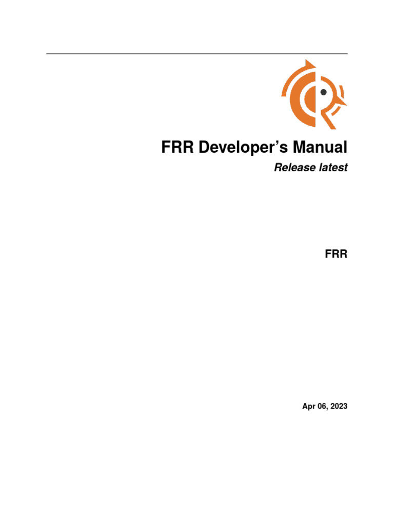 Frrouting Developers Guide | PDF | C++ | Open Source