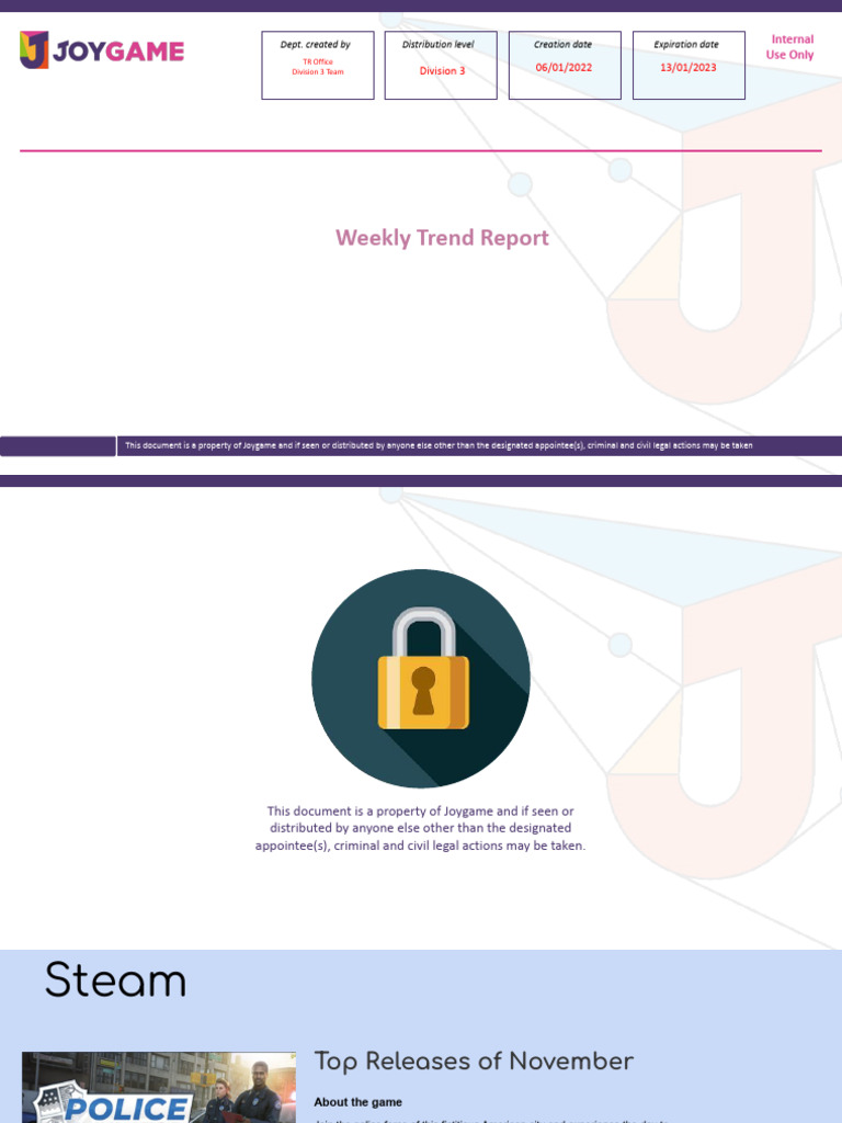 Weekly Trend Report - January 2023 | PDF