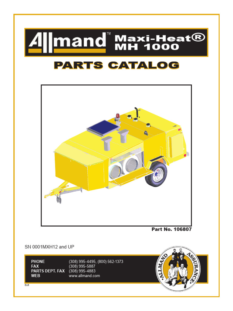 Maxi Heat 1000 Parts Manual (2015-106807) | PDF | Axle | Radiator