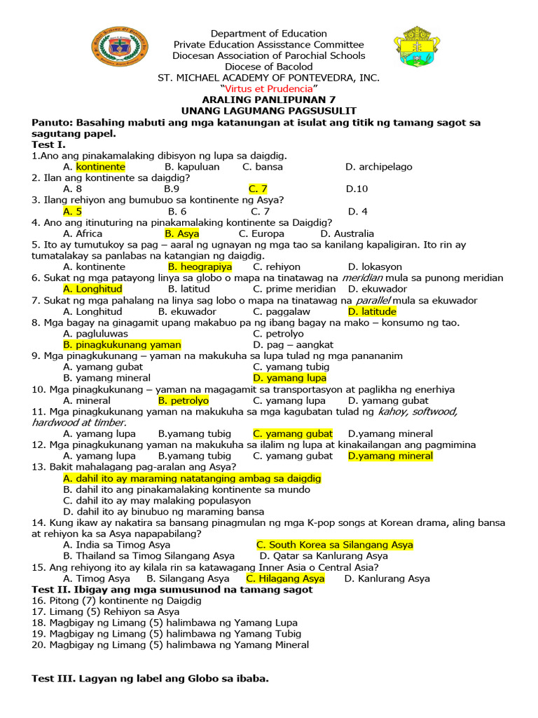 Department of Education G7 Unit | PDF