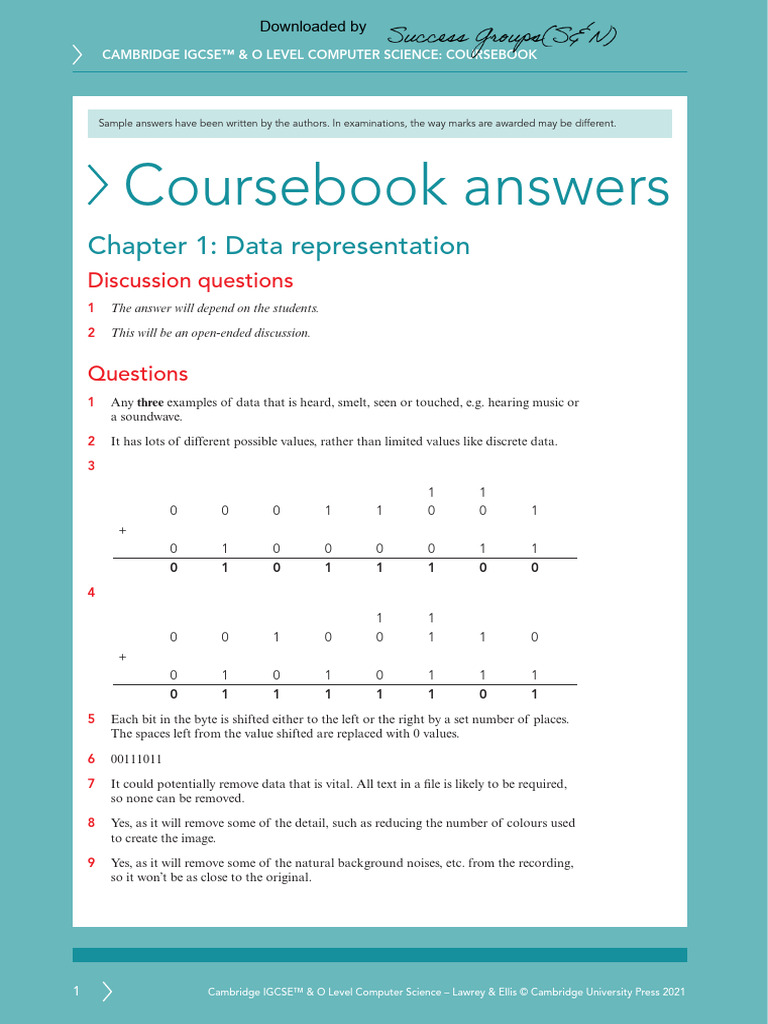 Nesrine Cambridge IGCSE & O Level Computer Science 2ed Coursebook ... Nesrine Cambridge IGCSE & O Level Computer Science 2ed Coursebook ...