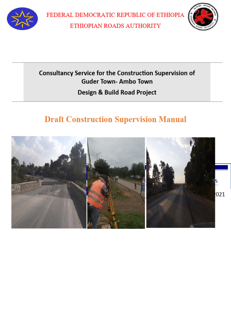 Construction Supervsion Manual Draft | PDF | General Contractor | Surveying