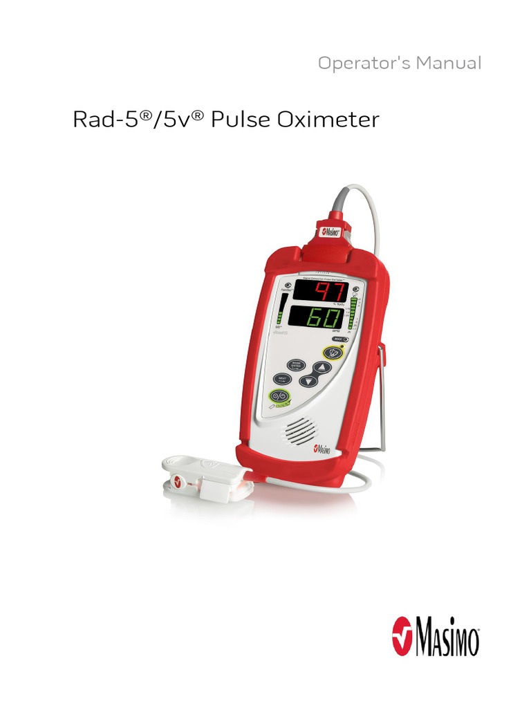 Masimo Rad-5 Operator Manual | PDF