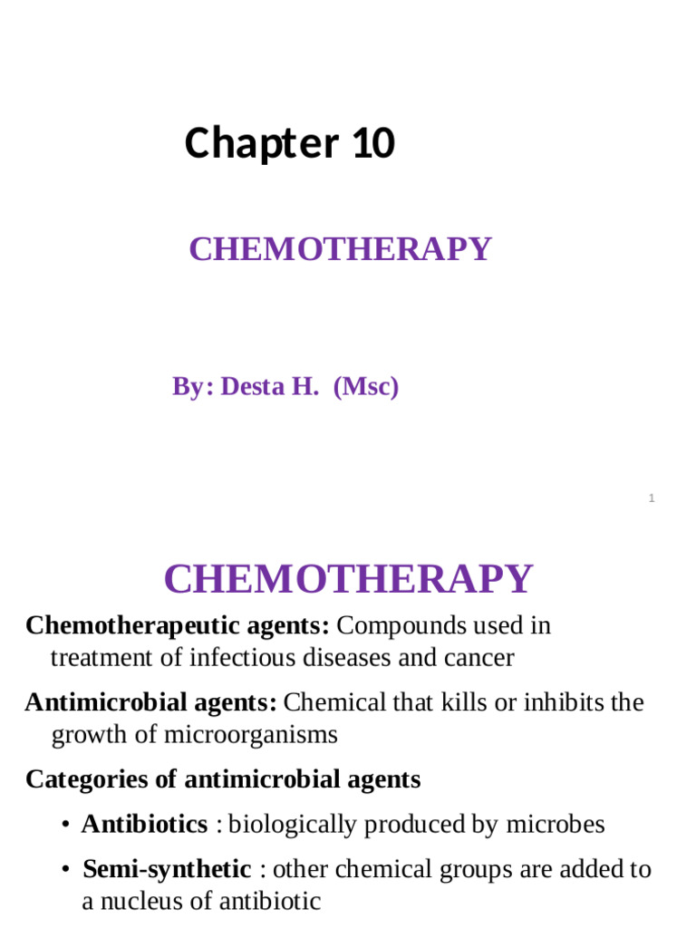 Chapter 10. Chemotherapy | PDF | Penicillin | Reverse Transcriptase