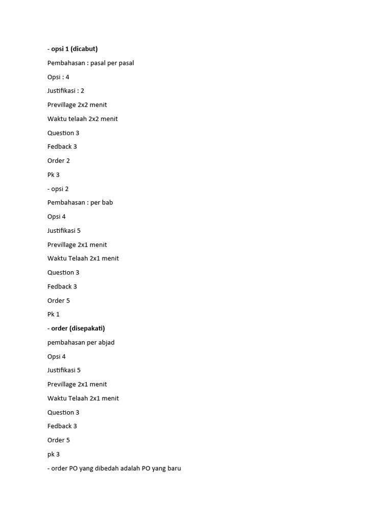 Notulensi Sidang PO, PA Dan Pemberdayaan | PDF