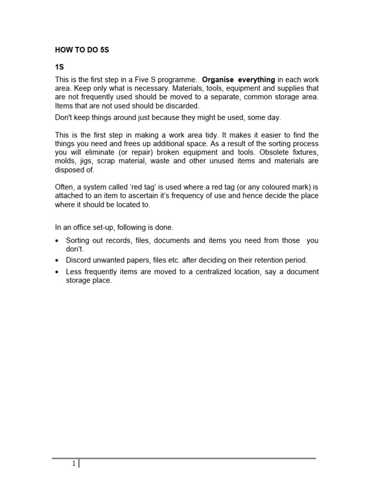 How To Do 5S | PDF | Art