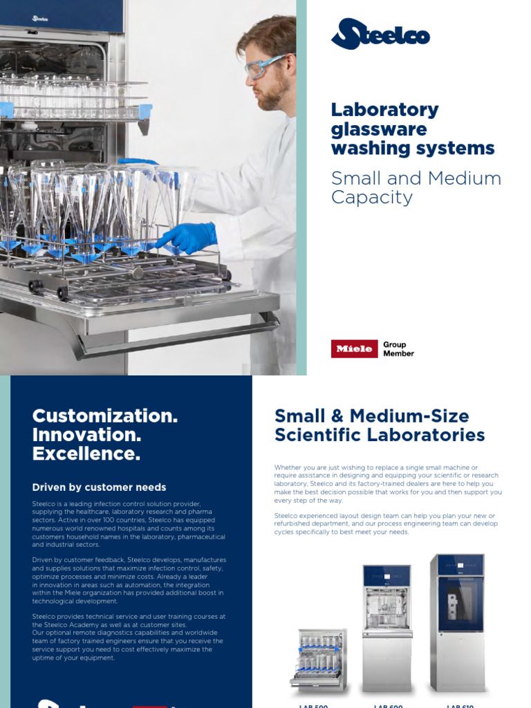 Steelco Laboratory Glassware Washer | PDF | Washing Machine | Laboratories
