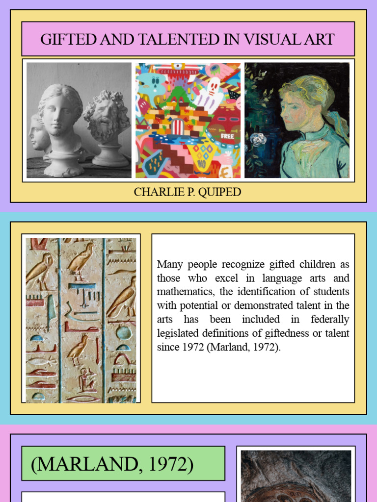 Visual Arts Ppt | PDF | Intellectual Giftedness | Cognitive Psychology