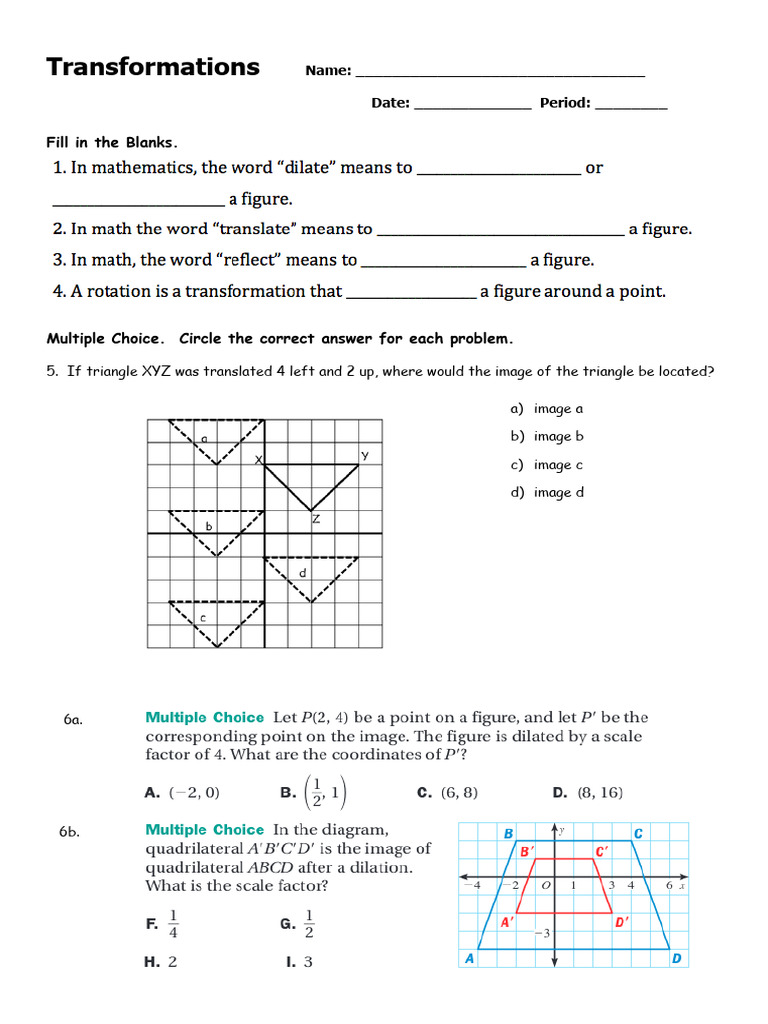 All Transformations 1-23 | Download Free PDF | Geometry | Classical Geometry