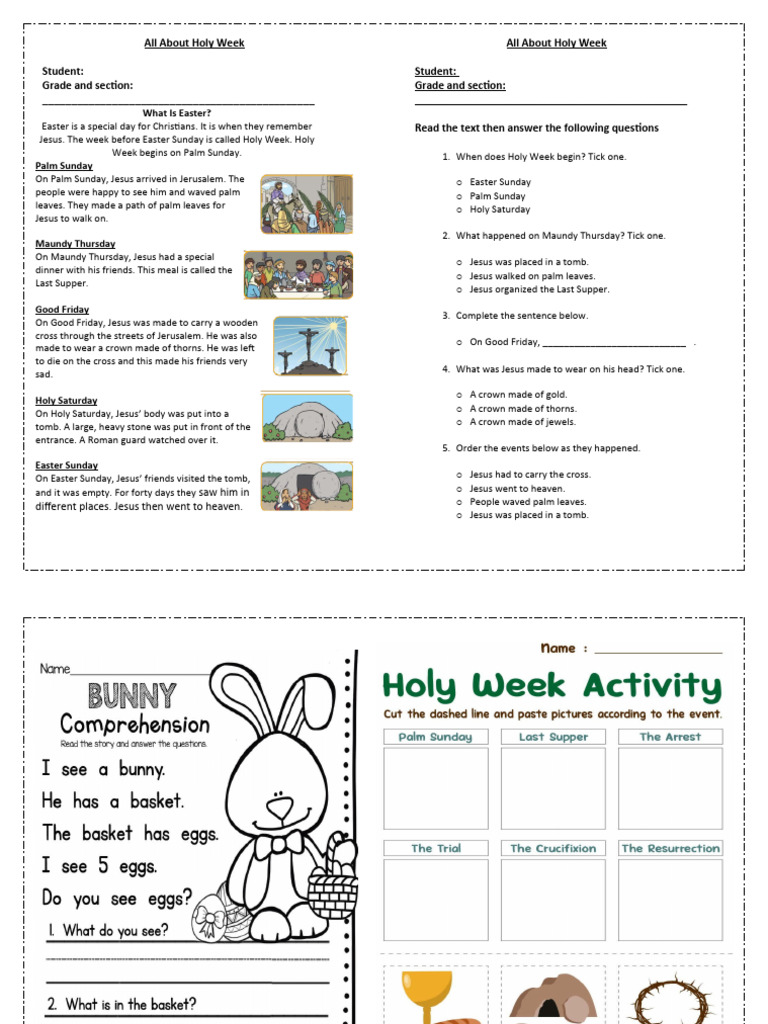 All About Holy Week Application | PDF | Easter | Liturgical Calendar