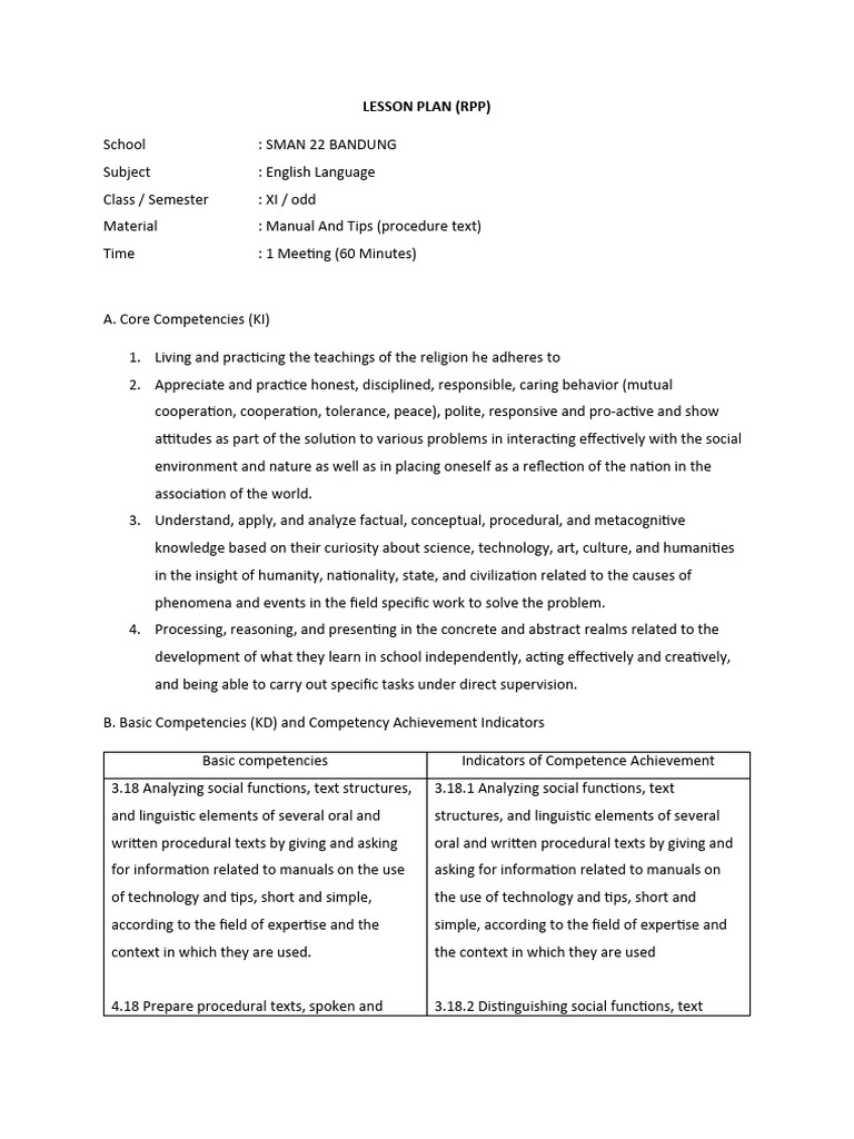 Lesson Plan | PDF | Linguistics | Information