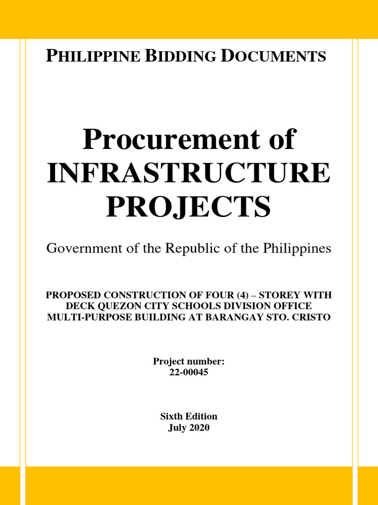 22 00045 Proposed Construction of Four 4 - Storey With Deck Quezon City Schools Division Office ...