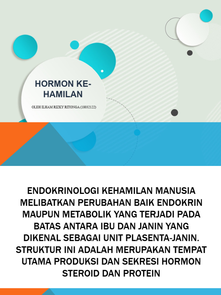 Ilham Riky Ritonga - PPT Hormon Kehamilan | PDF | Kesehatan Holistik