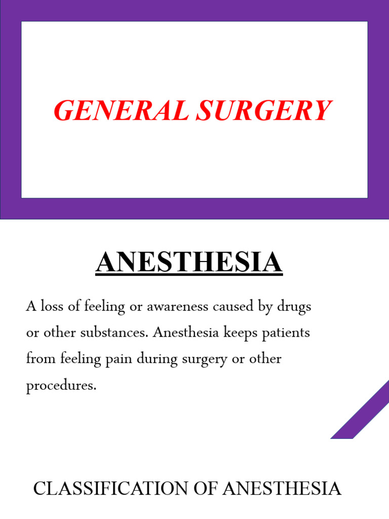 Anesthesia | PDF | Anesthesia | Clinical Medicine