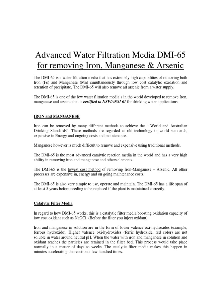 DMI-65 (New) - Catalog-2023 | PDF | Iron | Filtration