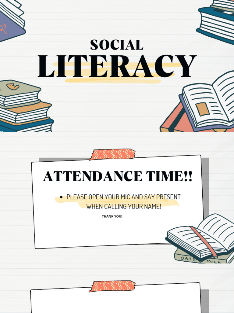 Social Literacy Activities | PDF