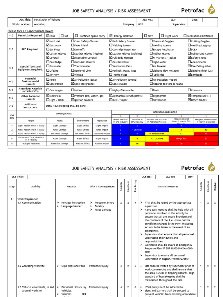 Electrical Installation of Lighting | PDF | Safety | Occupational ...