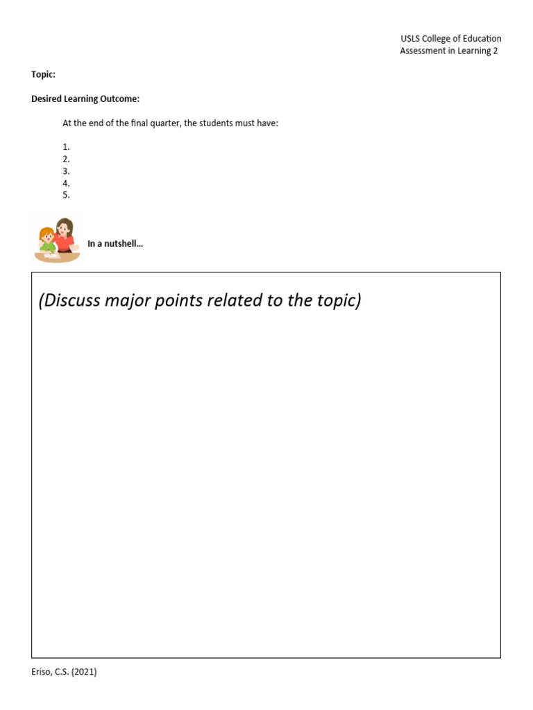 Designing Assesment Task Template | PDF | Learning | Educational Assessment