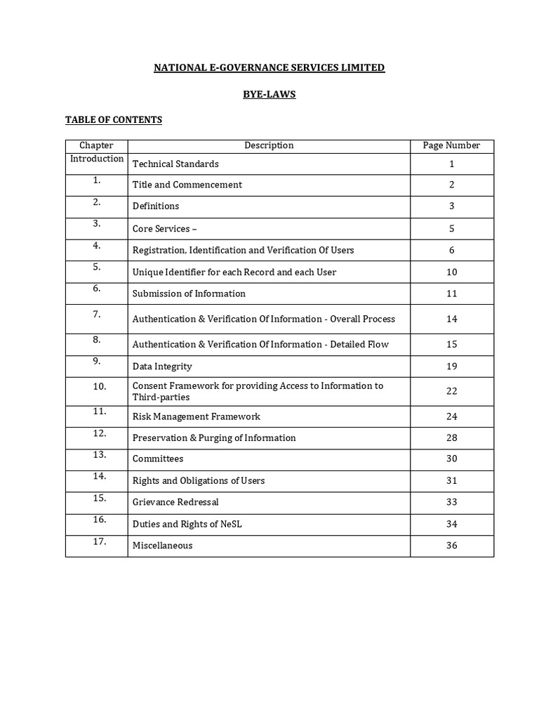 NeSL Bye-Laws: E-Governance Standards | PDF | Security | Computer Security