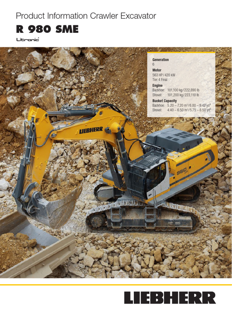 R 980 SME Litronic | Download Free PDF | Horsepower | Engines