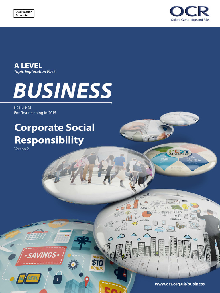 Topic Exploration Corporate Social Responsibility Teacher Pack | PDF ...