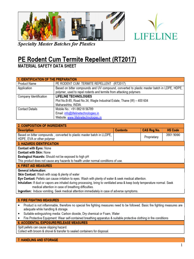 Nadditivear00000 Additive Anti Rodent RT2017 - Lifeline | PDF ...