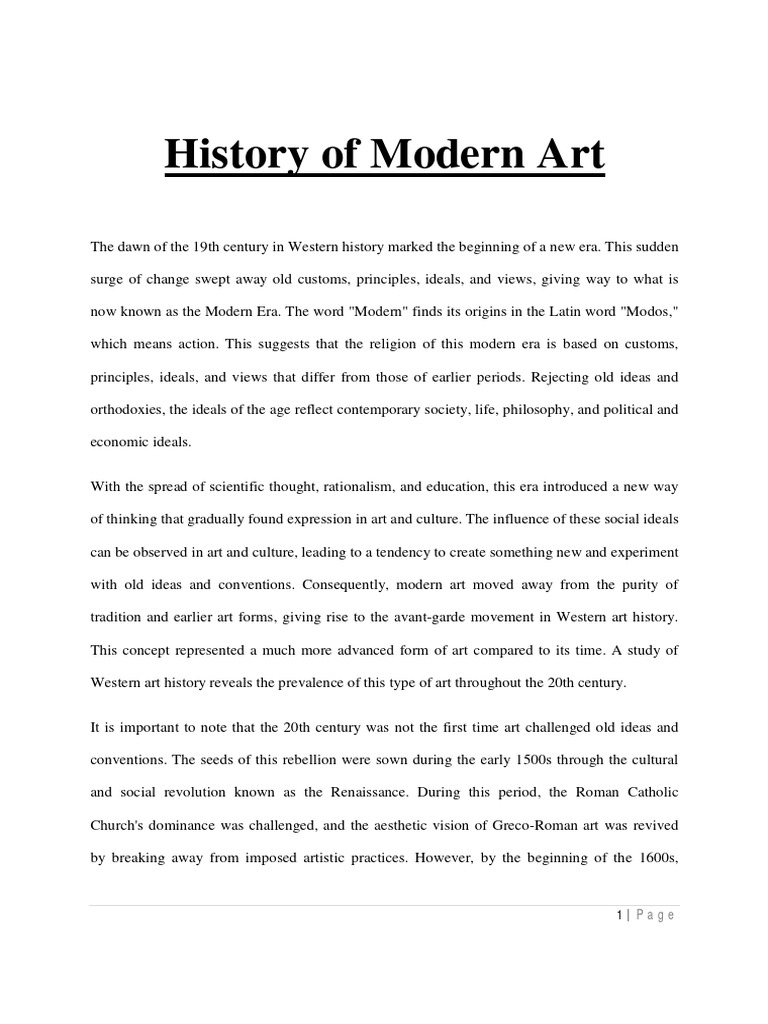 Impressionism, Neo Impressionism, Post Impressionism, Fauvism, Cubism ...