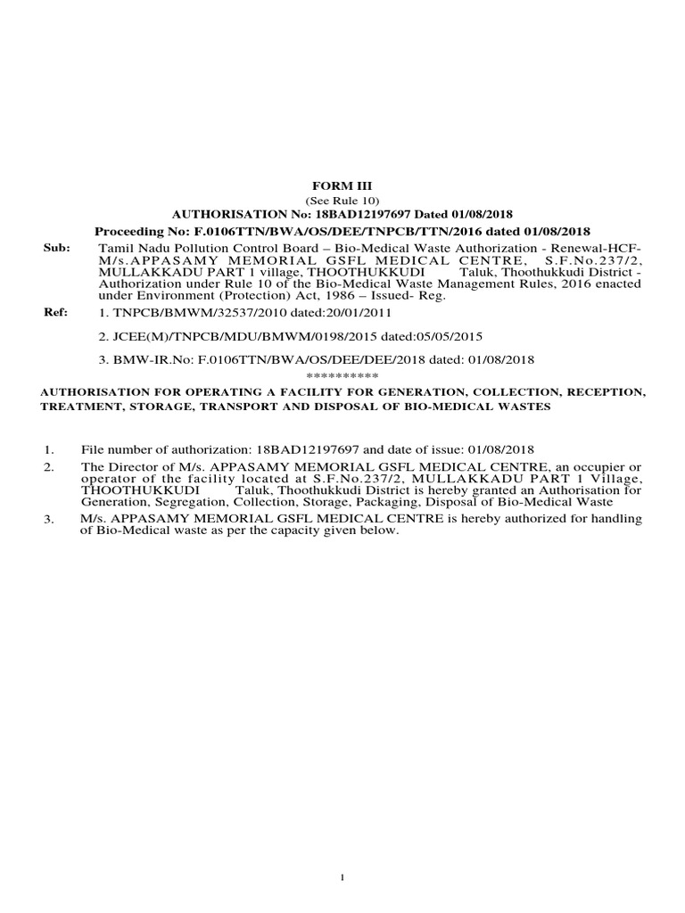 Certificate | PDF | Waste | Waste Management