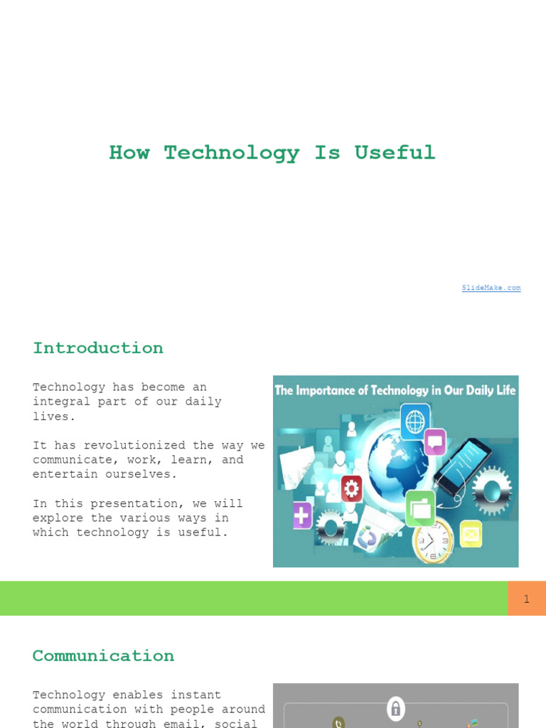 How Technology Is Useful | PDF | Educational Technology | Computing