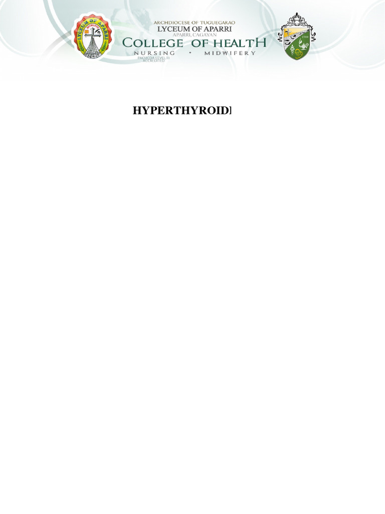 HYPERTH | Download Free PDF | Thyroid Disease | Hyperthyroidism