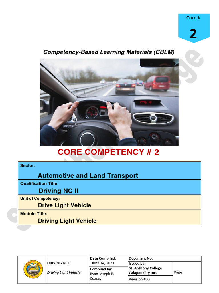 Core 2 Drive Light Vehicle | PDF | Vehicles | Vehicle Technology