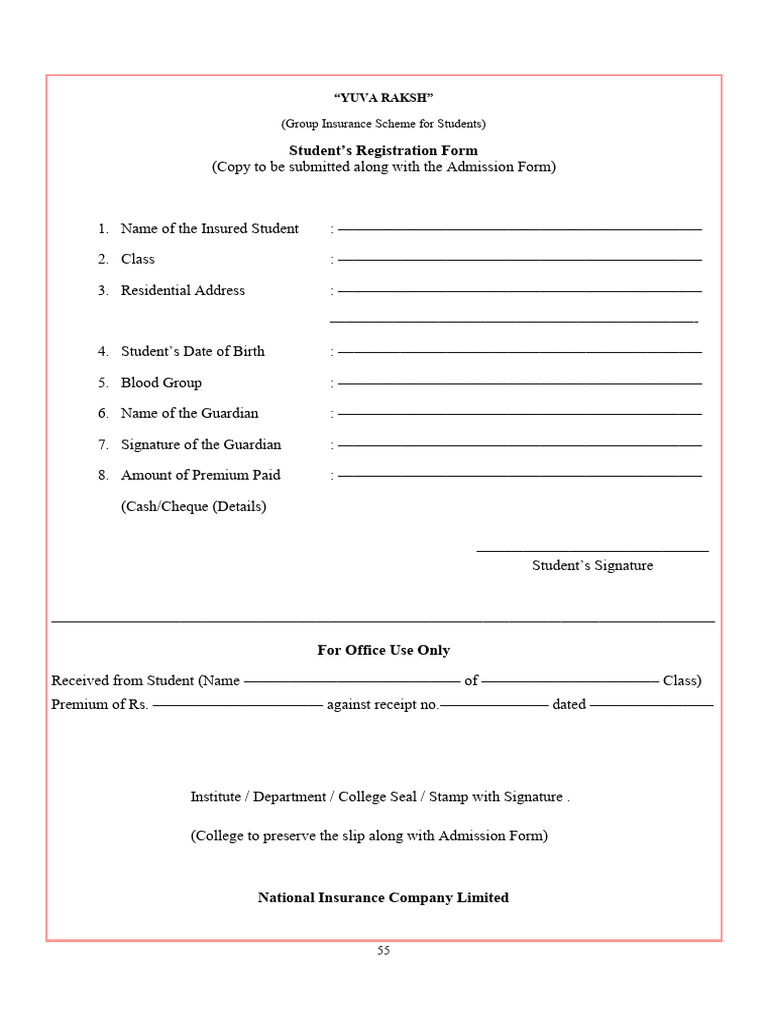 Undertaking & Yuva Raksha Form | PDF