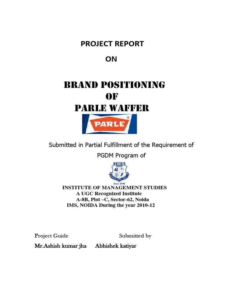 Parle Wafers Market Analysis Report | PDF | Retail | Brand