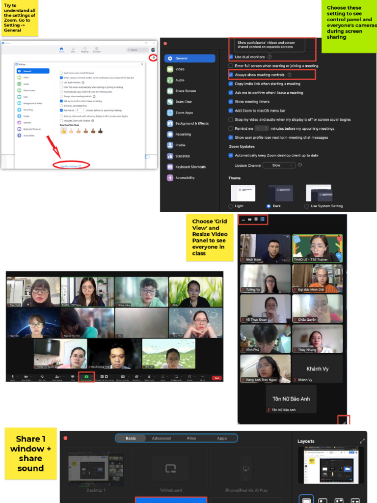 Share Screen Zoom & Breakout Rooms | PDF