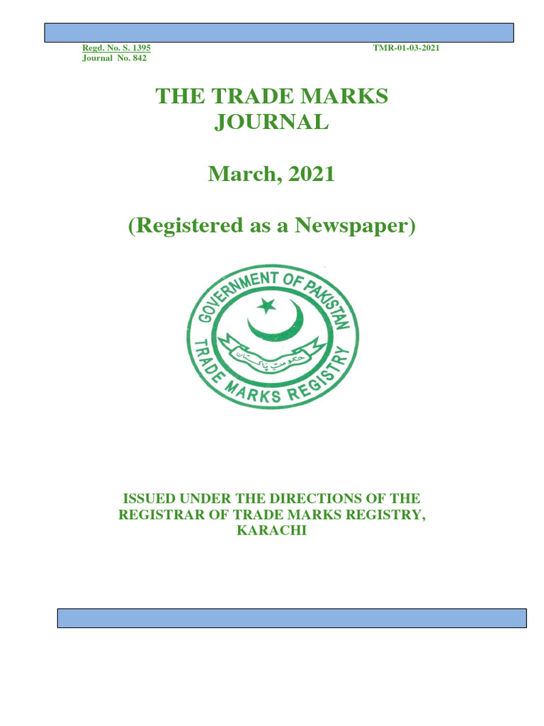 842 (March, 2021) | PDF | Fertilizer | Trademark