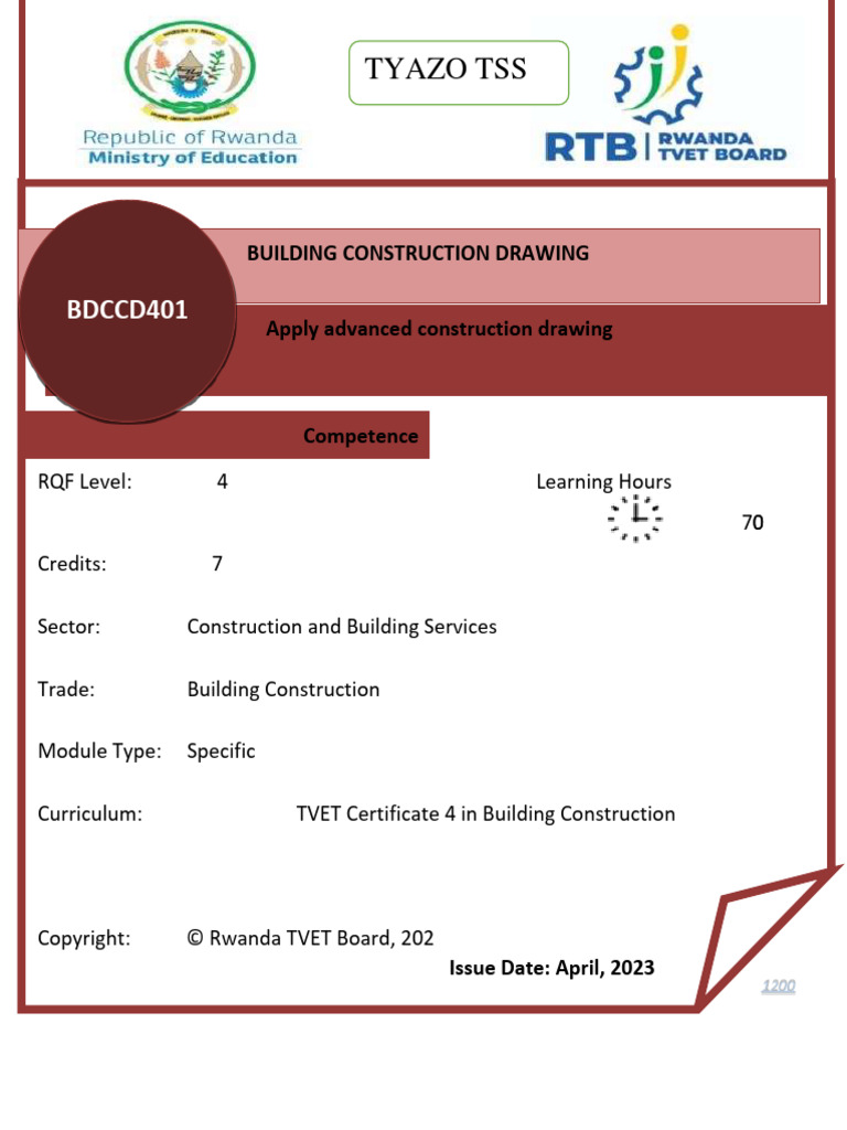 Bdccd401 Building Construction Drawing Notes | PDF | Technical Drawing