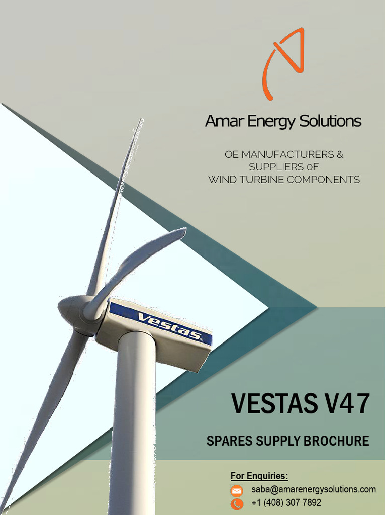 Vestas V47 600KW Spares - Amar Energy Solutions | PDF | Screw | Washer ...