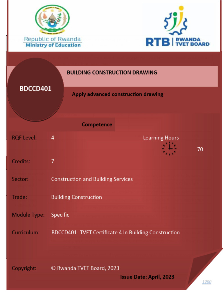 Bdccd401 Building Construction Drawing Note-1 | PDF | Drawing ...