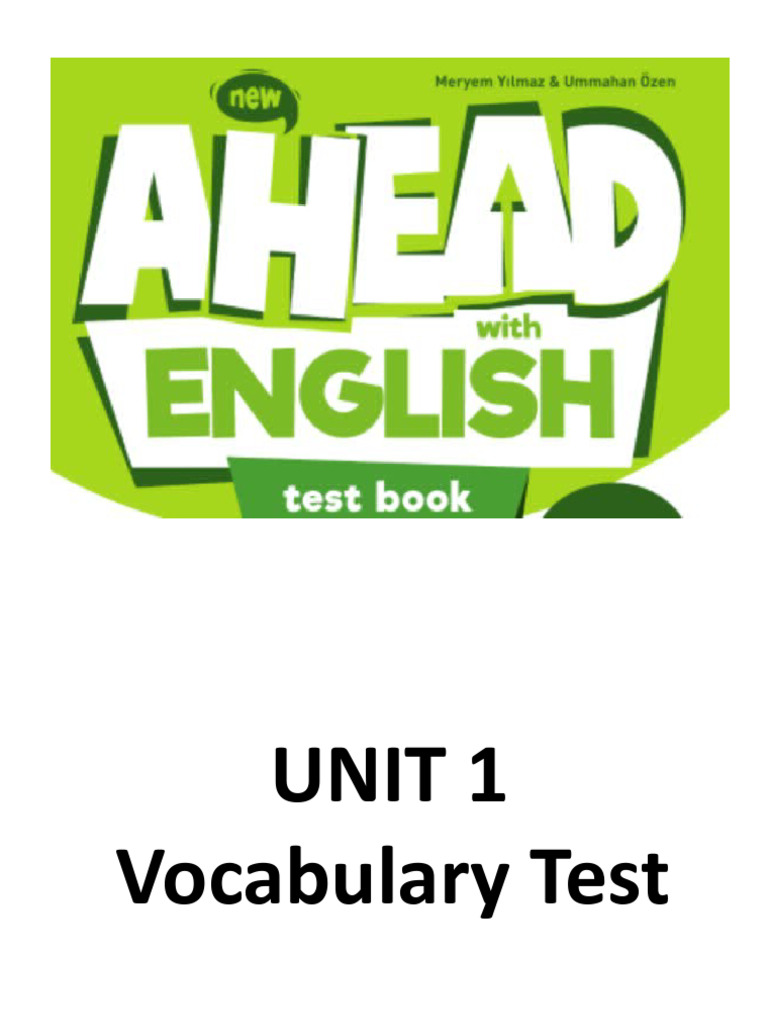 Ahead With English - Test Book | PDF