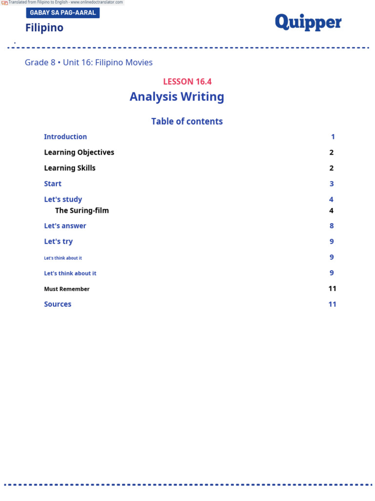 ME Fil 8 Q3 1604 - SG - Tl.en | PDF | Learning | Cognitive Science