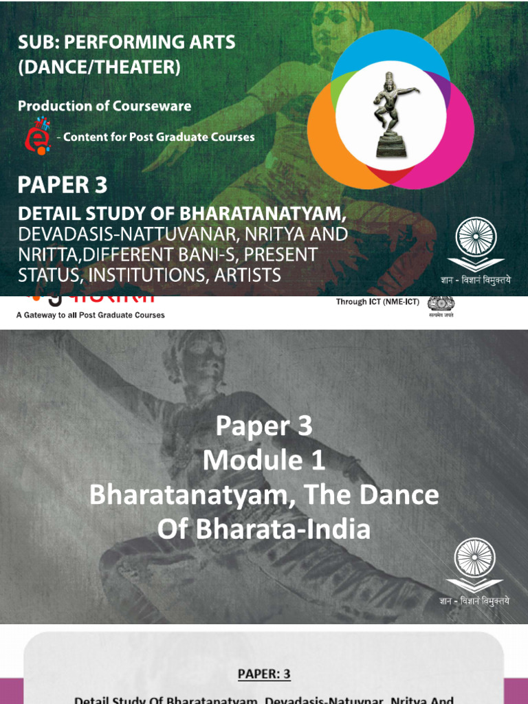 Detail Study of Bharatanatyam | PDF