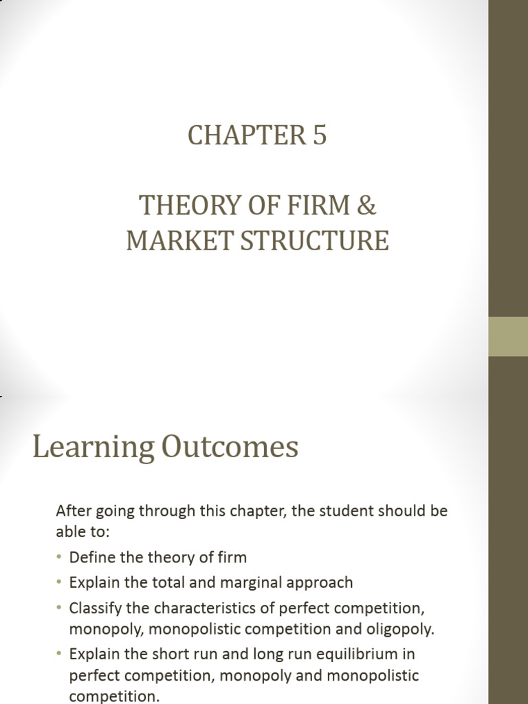 Chap 5 Market Structure | PDF | Monopoly | Perfect Competition