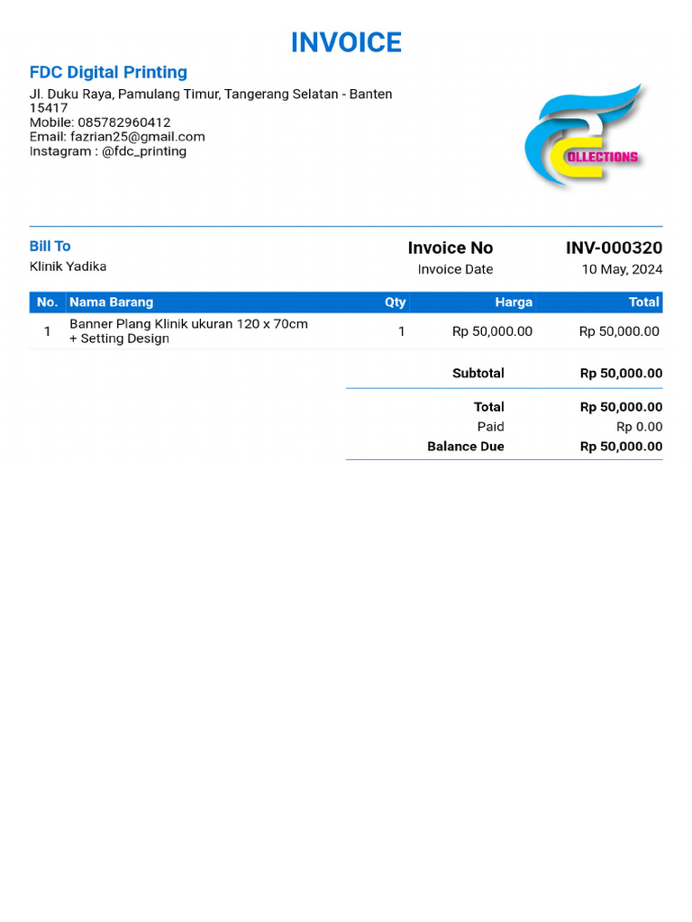 Invoice INV 000320 | PDF