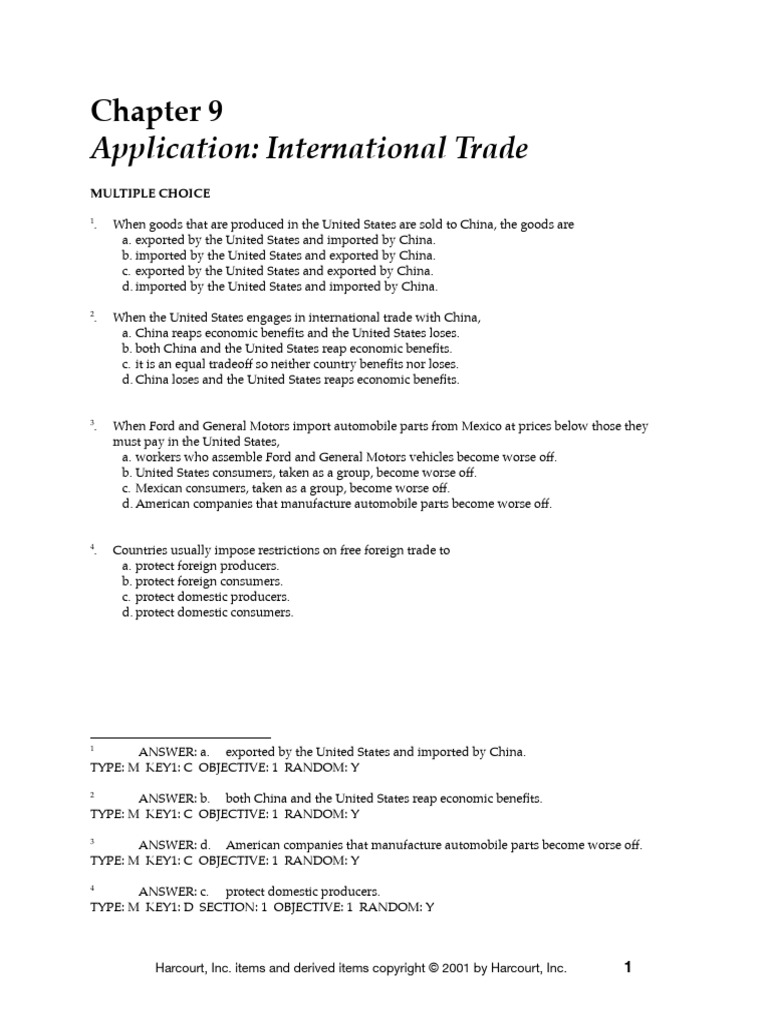 Bản sao của Chap09 | PDF | Economic Surplus | Tariff